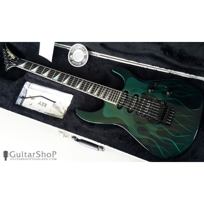 Jackson Sl1 USA Soloist Green Ghost Flames