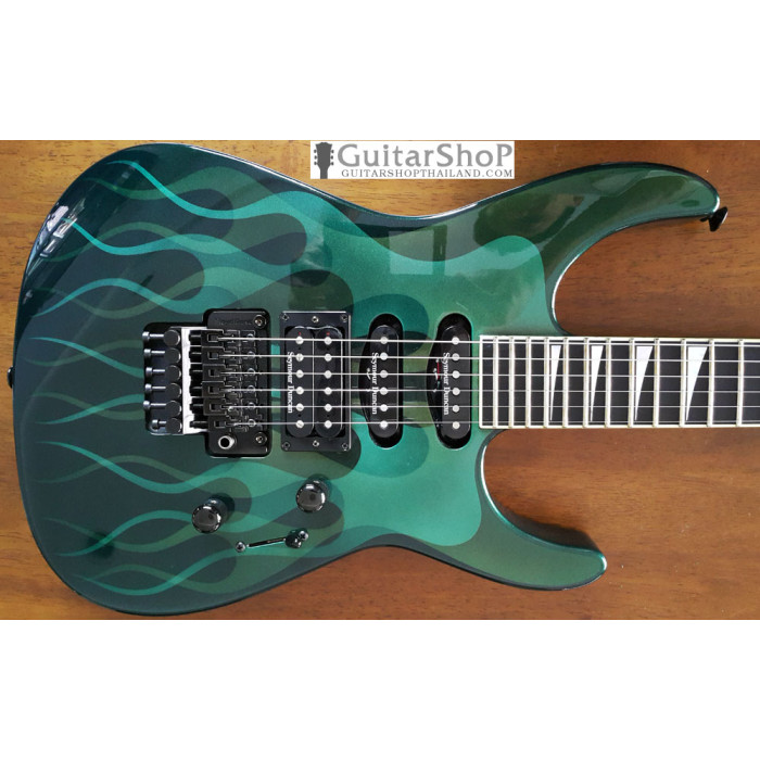 Jackson Sl1 USA Soloist Green Ghost Flames